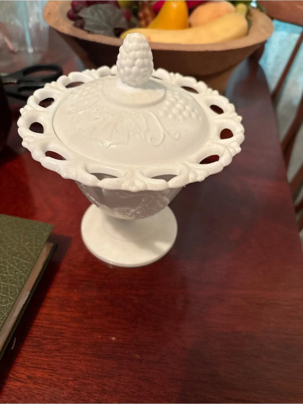 Indiana Glass | Accents | Indiana Glass White Milk Glass Covered ...